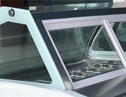 Ice Cream Refrigerated Showcase Freezer , 6 trays Gelato Storage Freezer