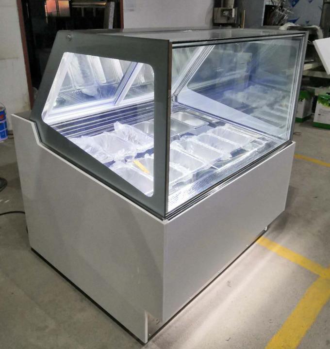 1.8m Italian Ice Cream Display Fridge Freezer