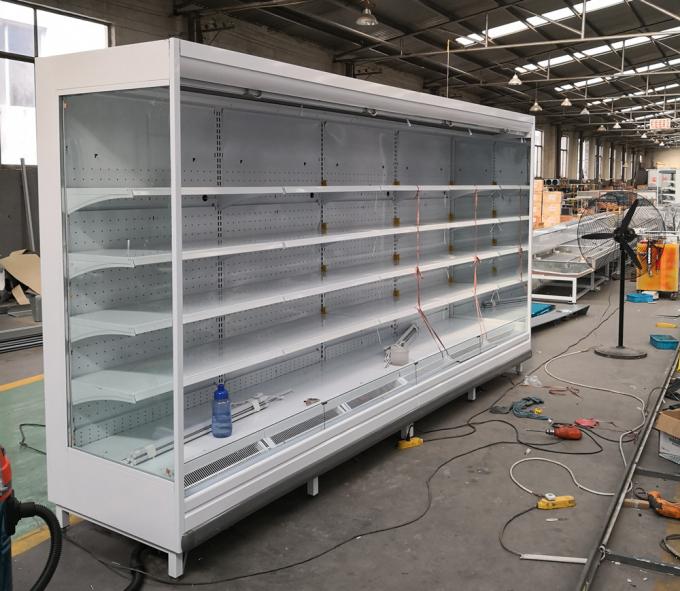 Supermarket Commercial Open Display Fridge Multi-deck Upright Air ...