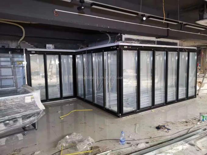 4/5/6- Doors Split Type External Condensing Unit Drink Display Fridge ...