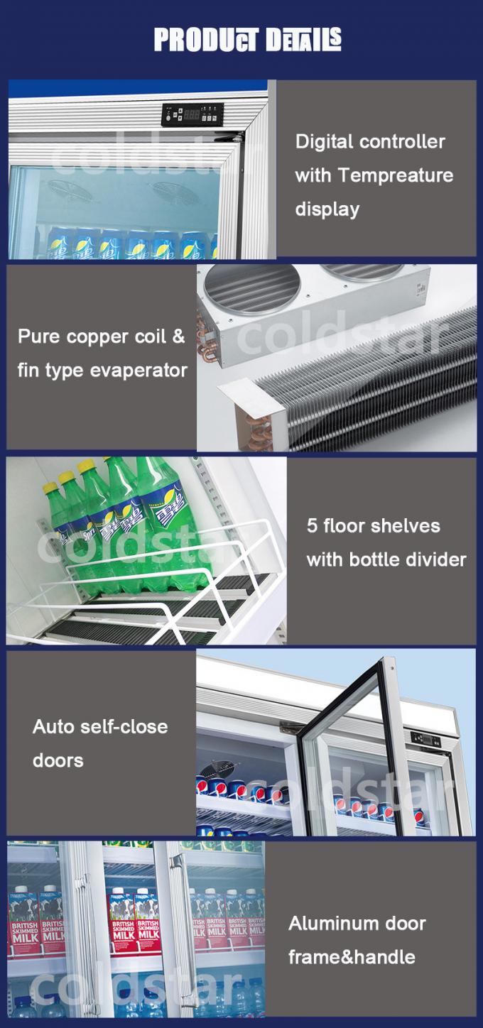 Convenience Store Front And Rear Open Type Beverage Display ...
