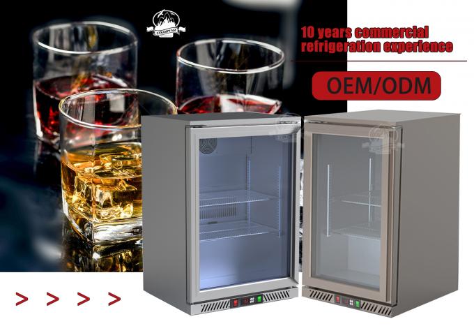 100L Hotel Back Bar Counter Drinks Display Refrigerator Beer Fridge