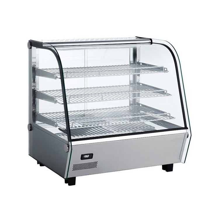 Desktop Stainless Steel Hot Food Display Cabinet For hamburger dessert