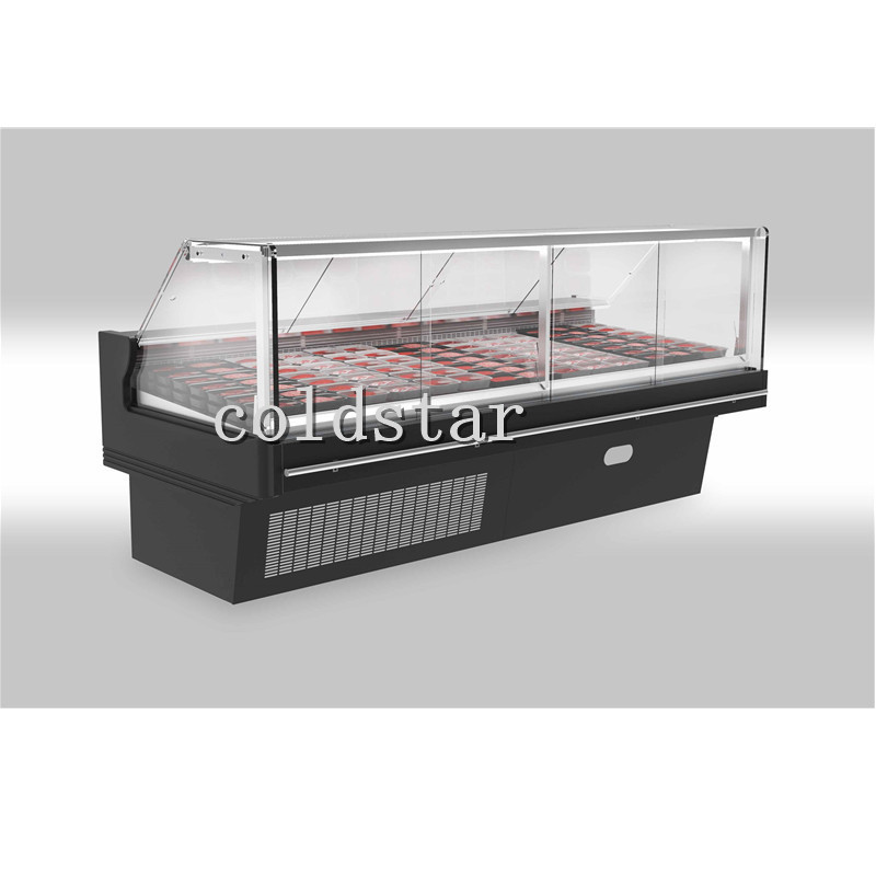 Supermarket restaurant glass door deli refrigerator showcase fridge