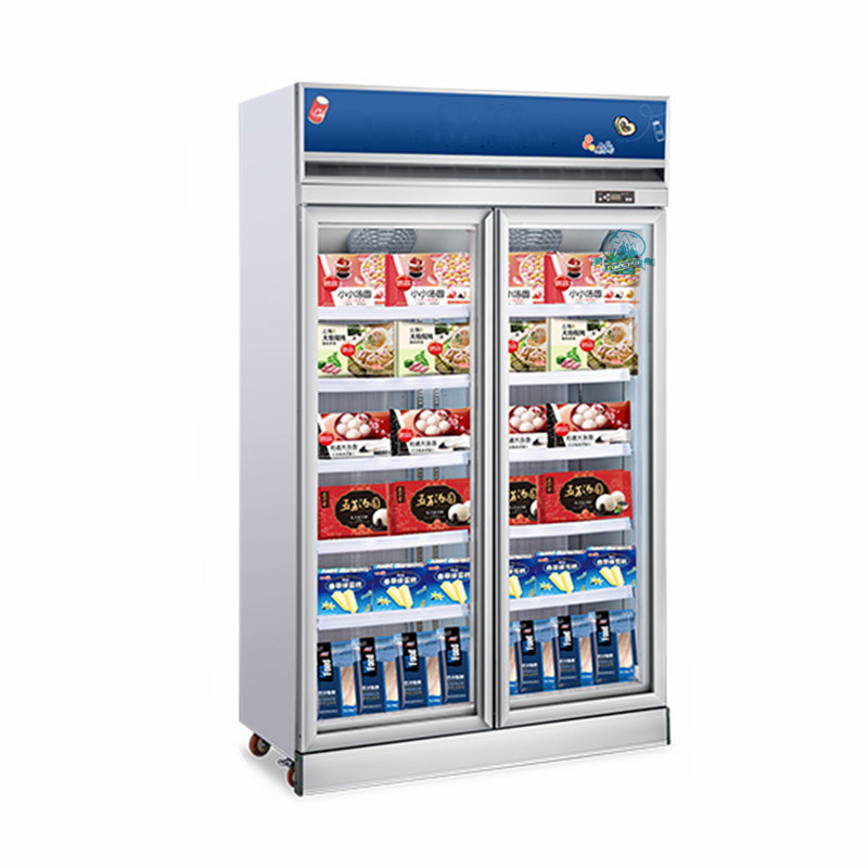 -22C Vertical Defrost Glass Door Upright Freezer Display Case