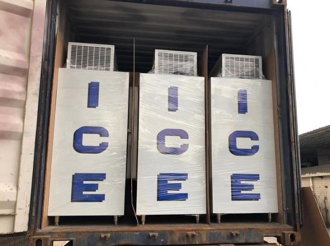 Commercial 2 Doors Bagged Ice Cube Merchandiser Storage Freezer Box ...