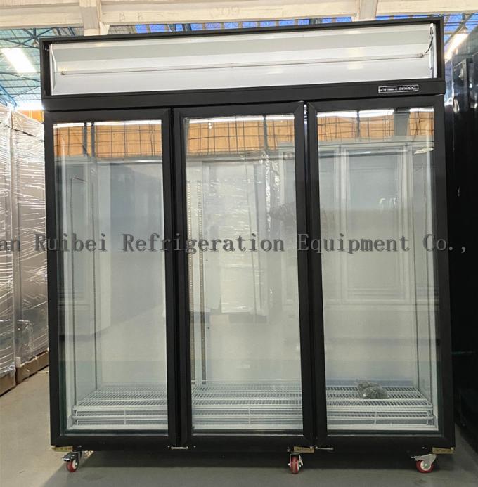 Convenience Store Upright Glass Door Beverage Display Cooler 3 Doors ...