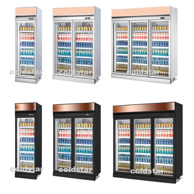 Cold Drink Display Fridge Glass Door Chiller Supermarket Refrigerated ...